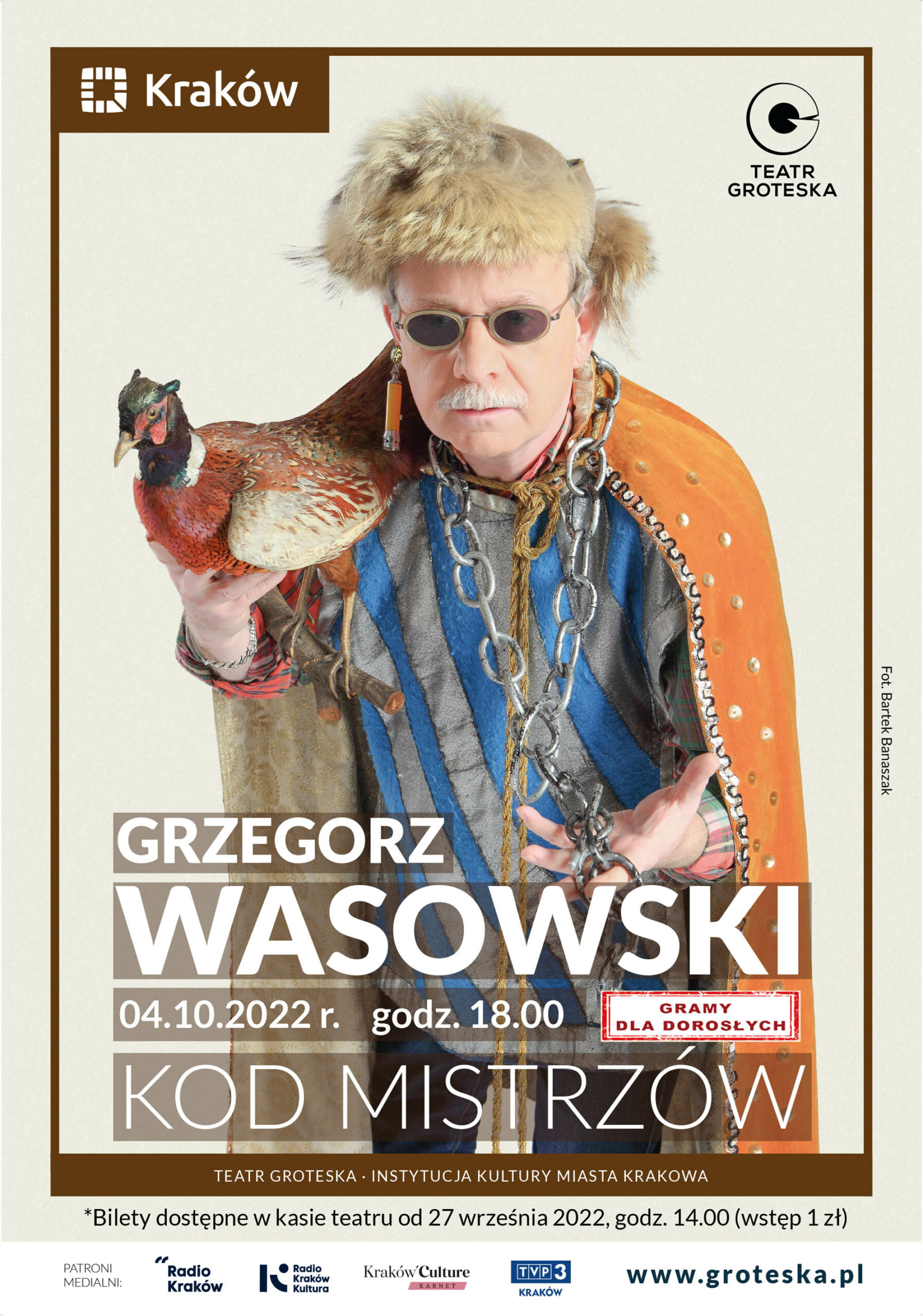 KOD MISTRZÓW: Grzegorz Wasowski 4 października w Teatrze Groteska ...